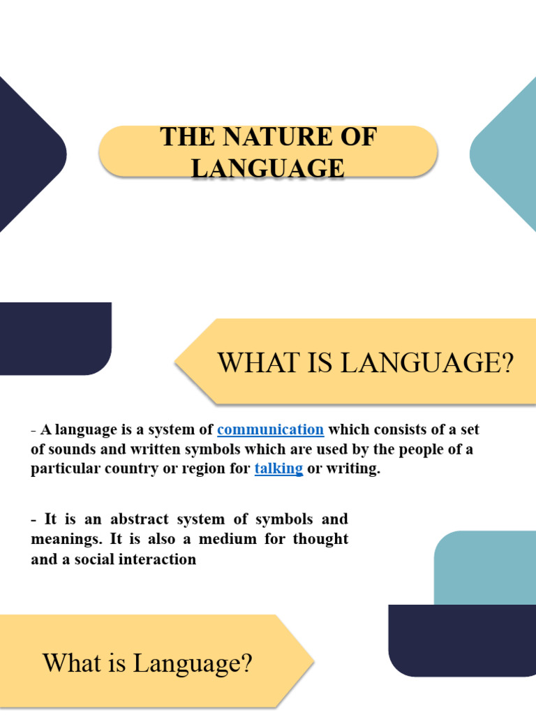 Lesson 1 The Nature of Language Types of Communication English 11 | PDF