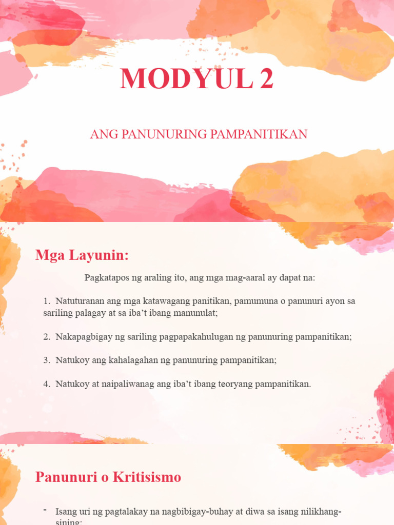 Modyul 2 | PDF