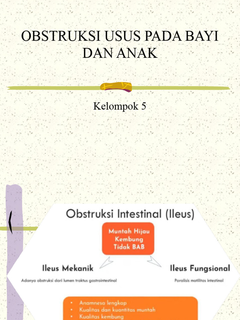 Obstruksi Usus Pada Bayi | PDF