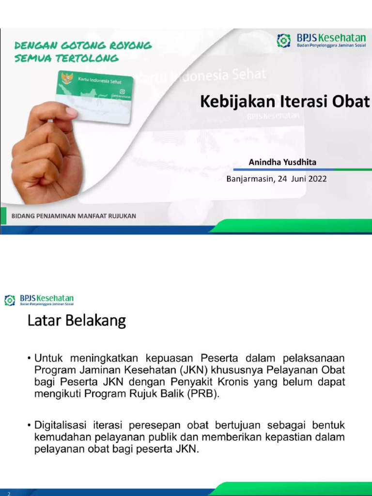 Regulasi Iterasi Obat | PDF
