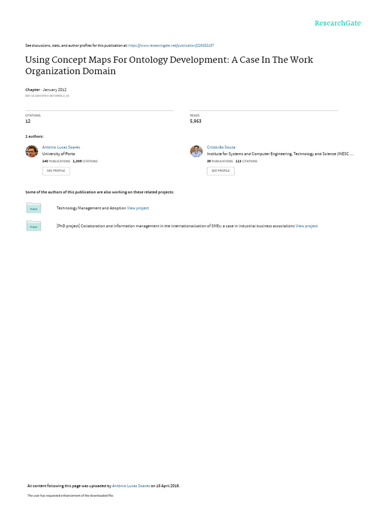 Using Concept Maps For Ontology Development A Case | PDF