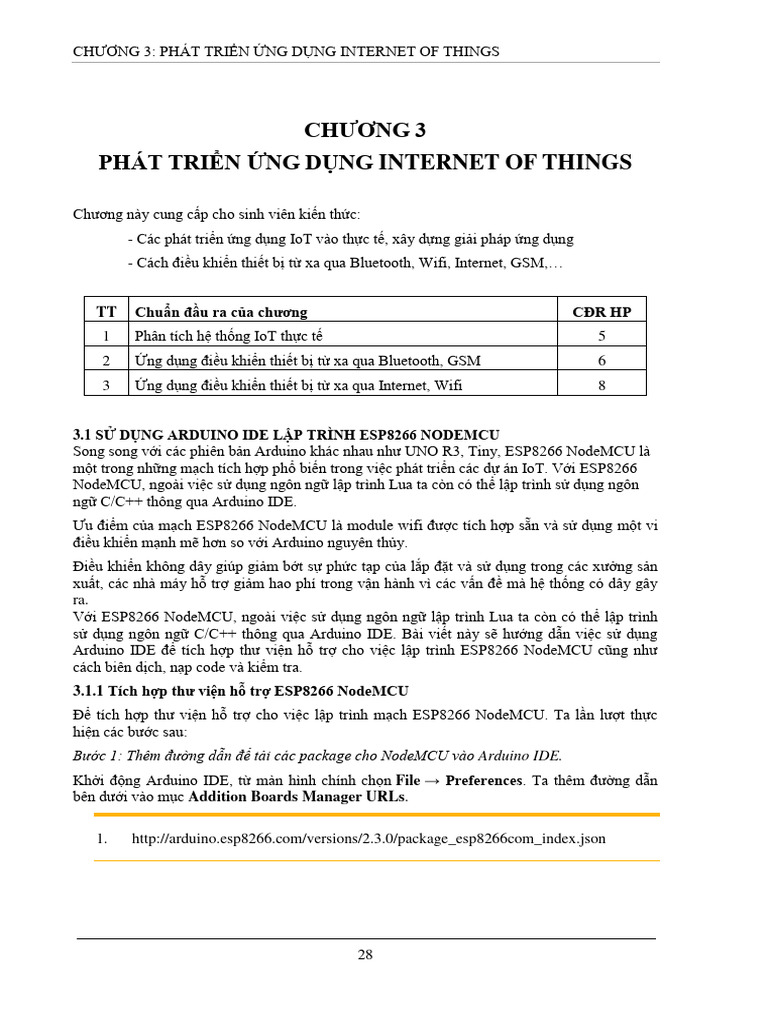 Giao Trinh Cong Nghe Iot Phan2 | PDF