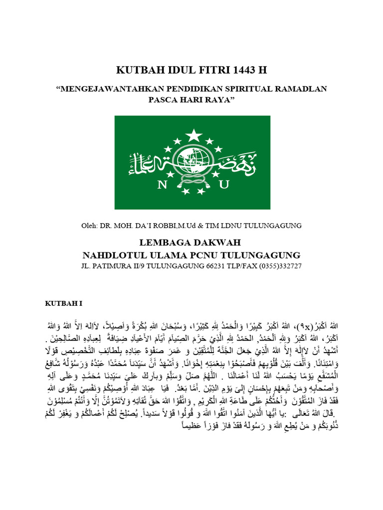 نkutbah | PDF | Agama & Spiritualitas