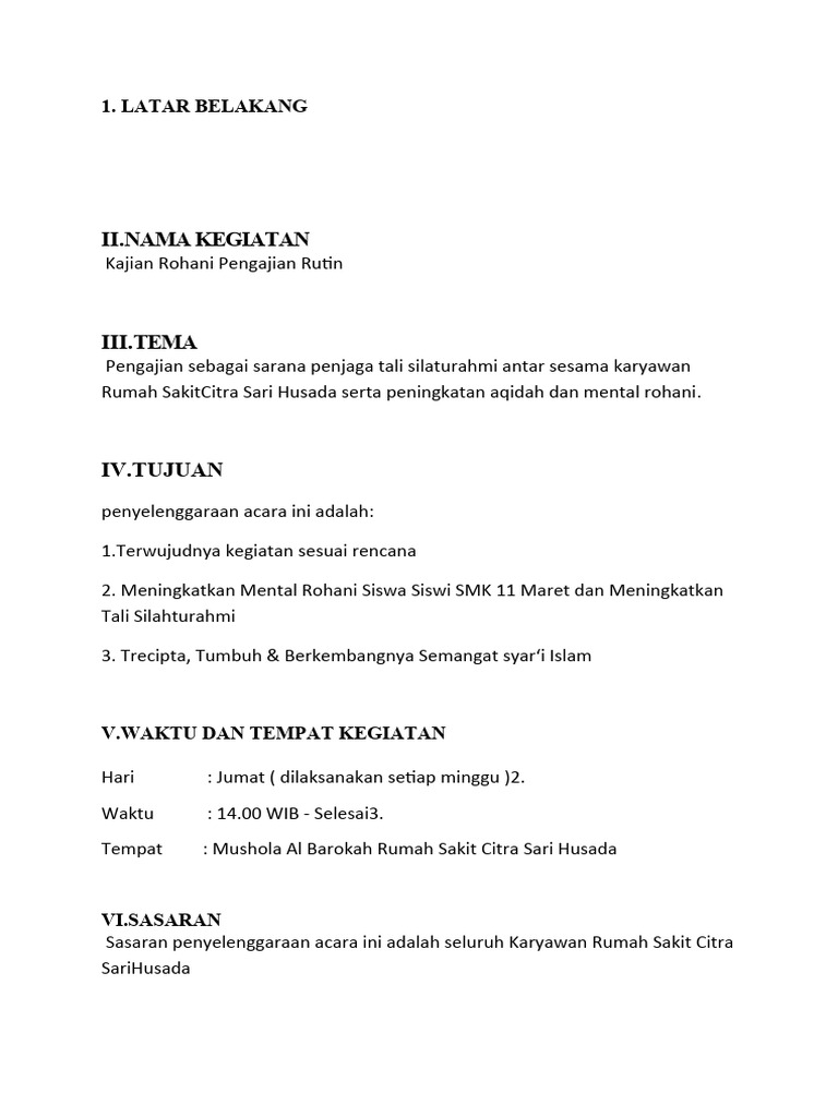 Contoh Proposal | PDF