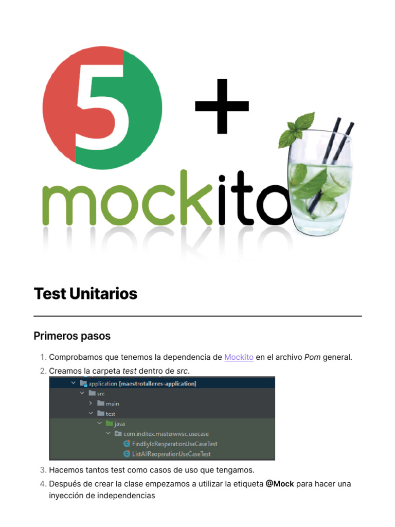 Tests JUnit + Mockito NEORIS | PDF | Ingeniería de Sistemas ...