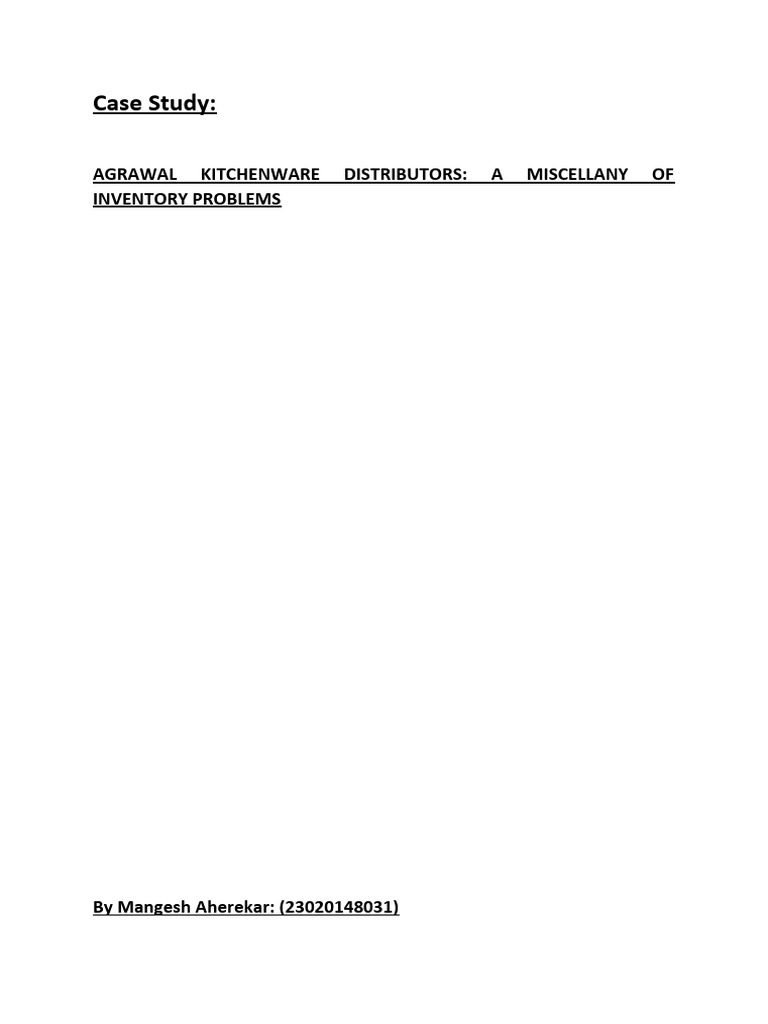 Economics Case Study | PDF