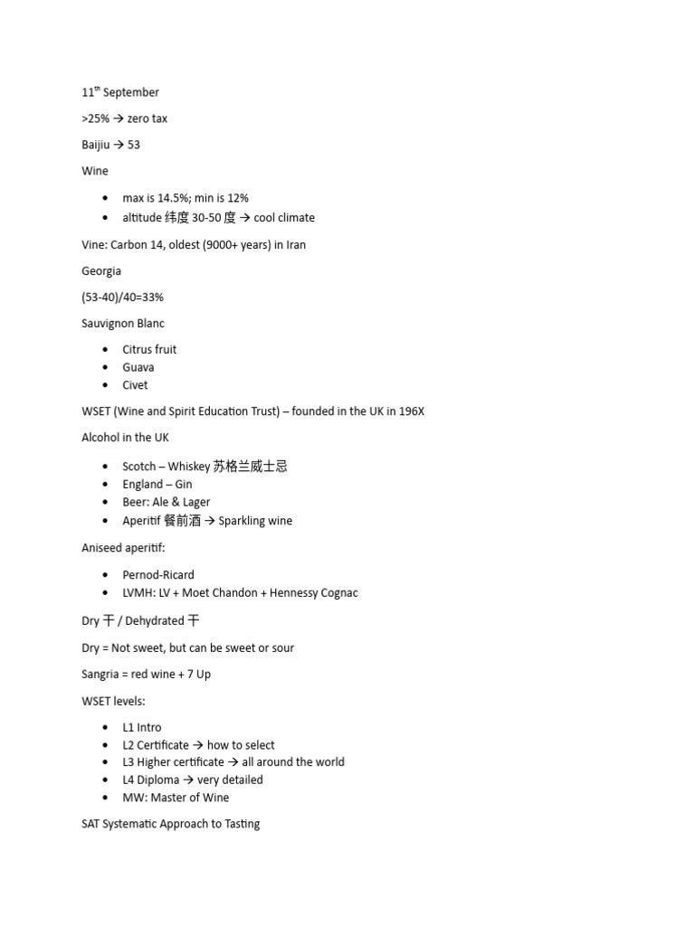 WSET | PDF | Wine | Drink