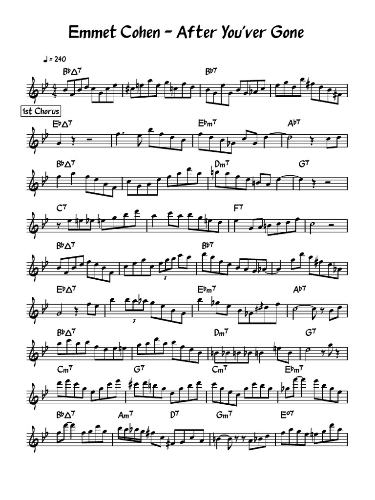 Patrick Bartley - After You'Ver Gone | PDF