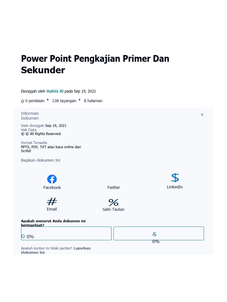Power Point Pengkajian Primer Dan Sekunder PDF | PDF
