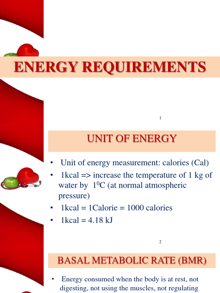 2-General Nutrition-Energy Requirement-Upload | PDF | Physiology | Determinants Of Health