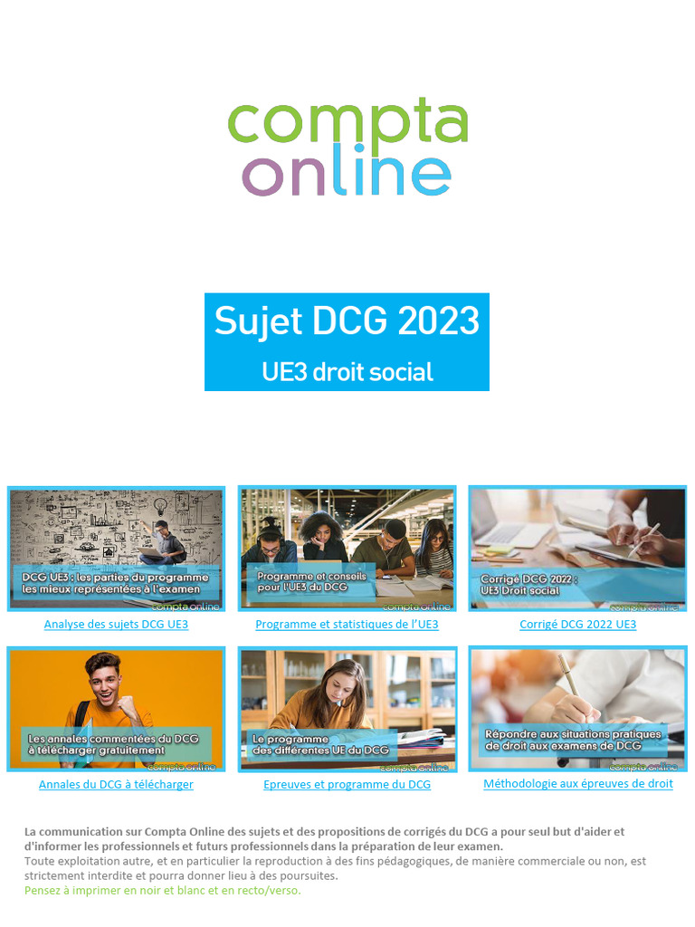 Sujet DCG 2023 Ue3 VF | PDF
