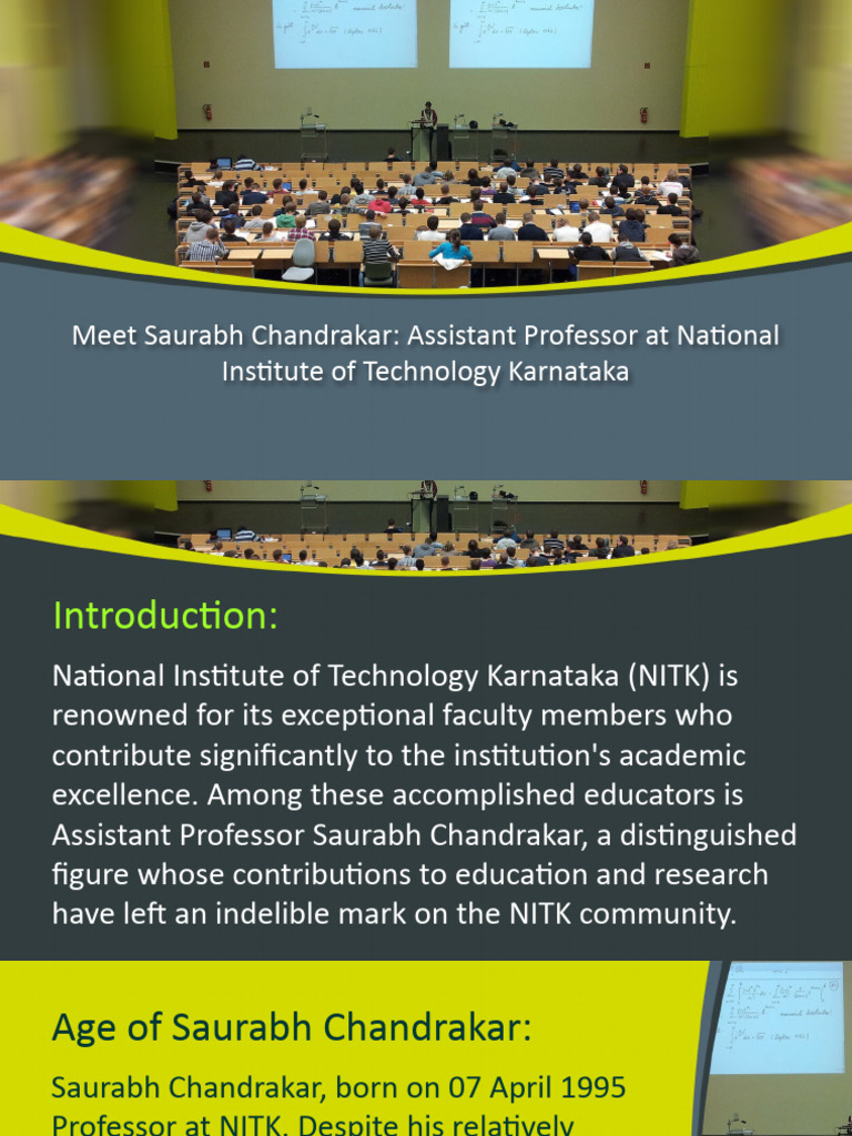 Meet Saurabh Chandrakar: Assistant Professor at National Institute of ...