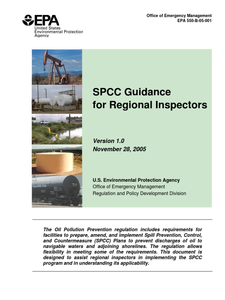 SPCC Guide for Inspectors | PDF | United States Environmental ...