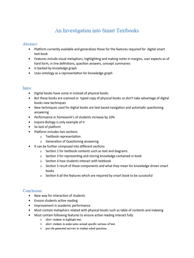 Smart Textbooks | PDF