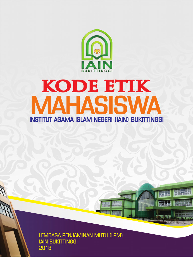 Kode Etik Mahasiswa IAIN | PDF | Pengelolaan Keuangan & Uang
