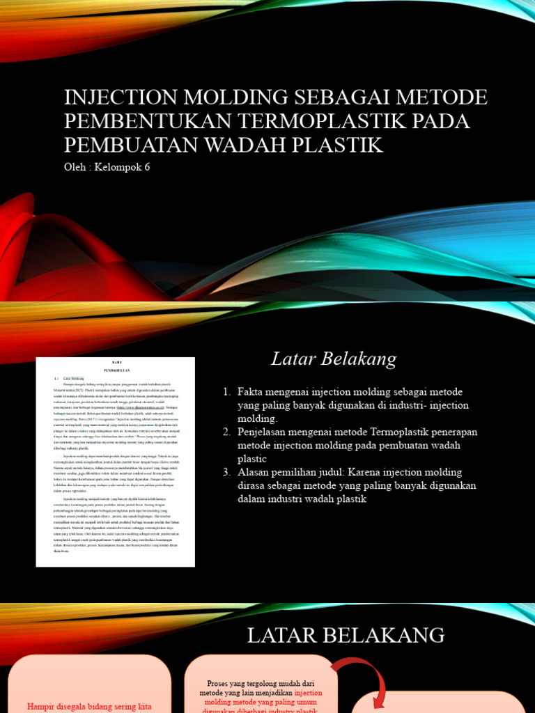 Injection Molding Sebagai Metode Pembentukan Termoplastik Pada ...