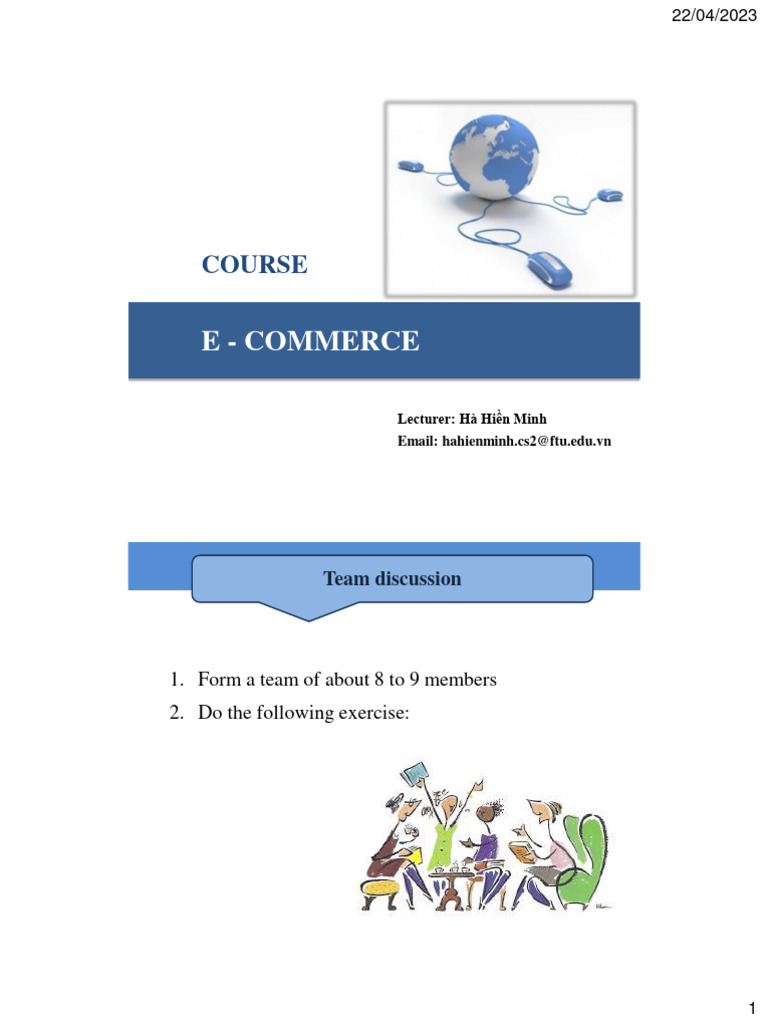 Chapter1 - Introduction To E-Commerce | PDF