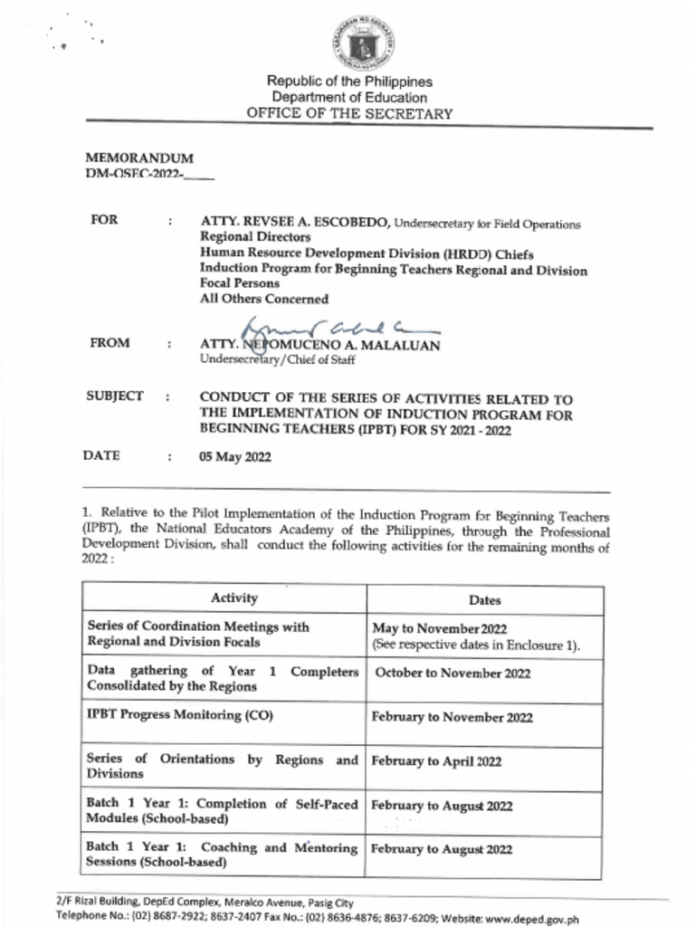 IPBT Meetings and Activities 2022 | PDF