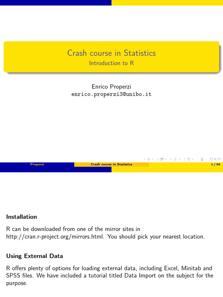 8 - R Introduction | PDF