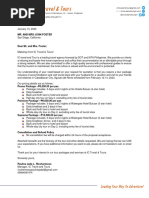 Tour Package | PDF | Tourism | Nature