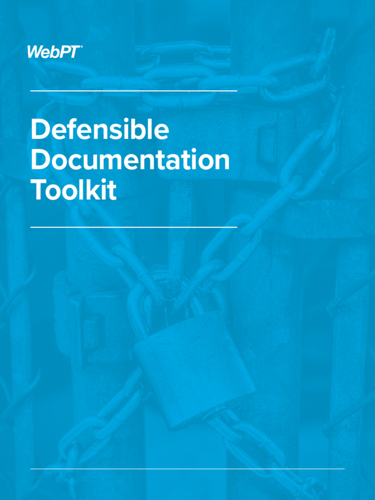 WebPT_DefensibleDocumentationToolkit_11.27.18 | PDF | Physical Therapy ...