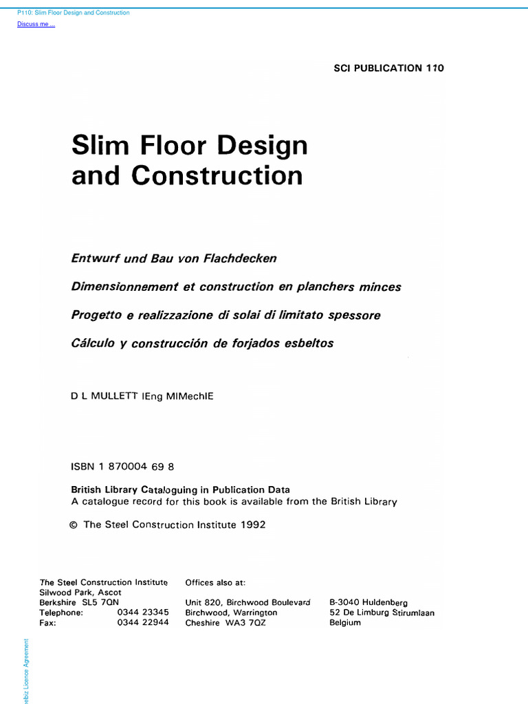 Slim Floor Design Overview | PDF | Technology & Engineering