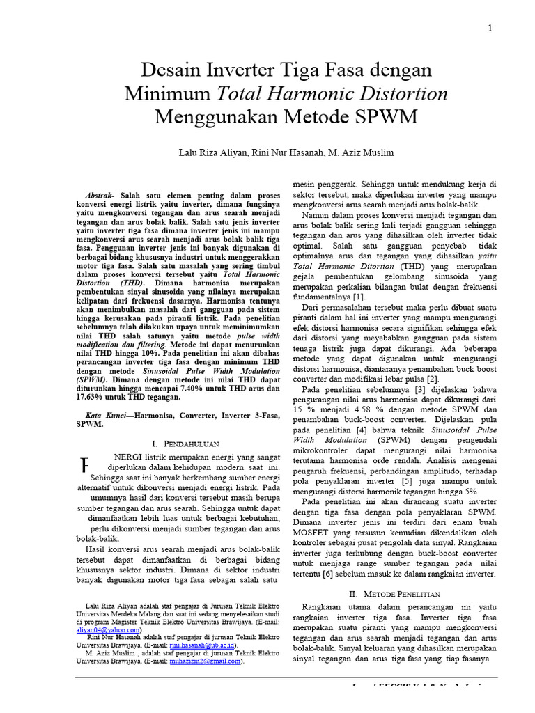 Inverter 3 Fasa SPWM | PDF