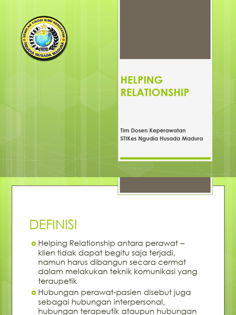 HELPING RELATIONSHIP STIKes NHM | PDF