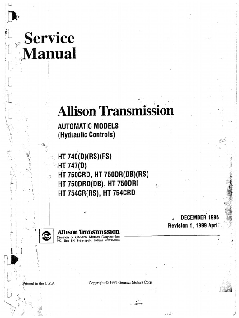 Allison Transmission | PDF