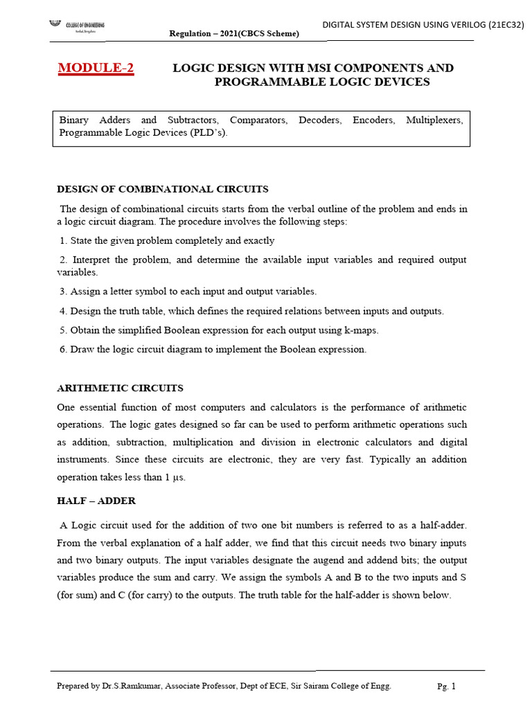 Module 2 Dsdv Nep Pdf Field Programmable Gate Array Logic Gate 