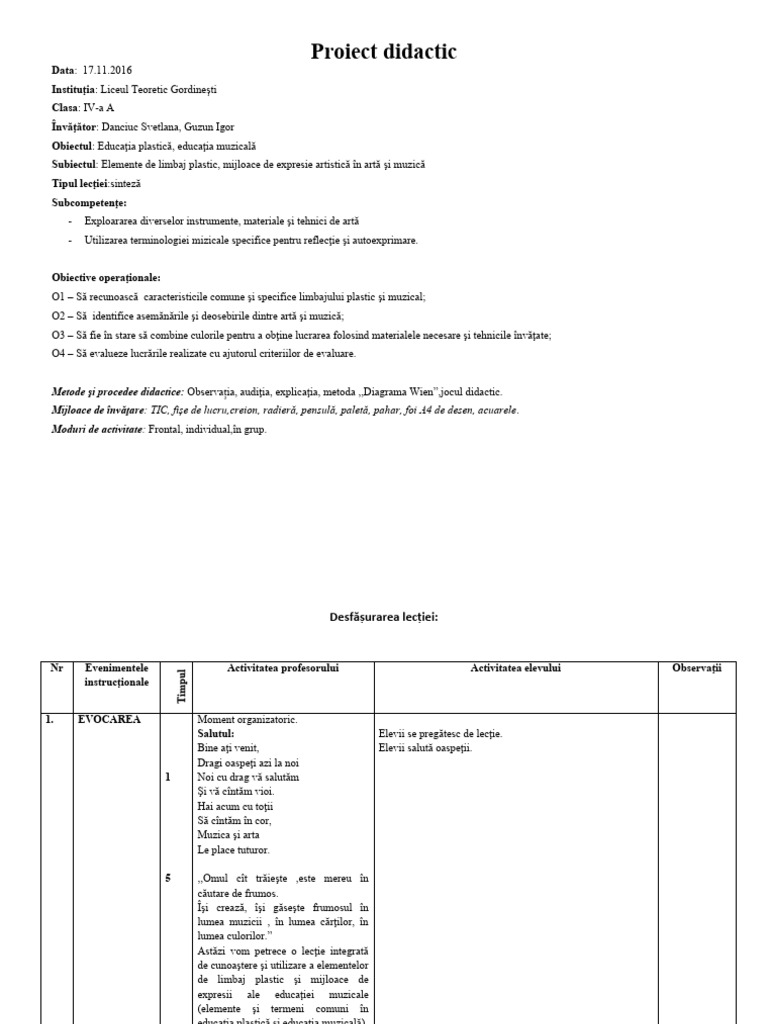 Elemente de limbaj plastic | PDF