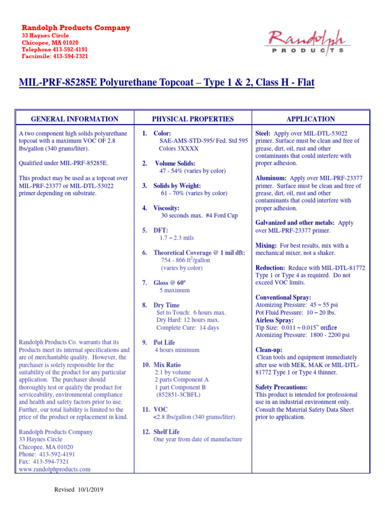 MIL-PRF-85285E-Type-1-2-Flat | PDF