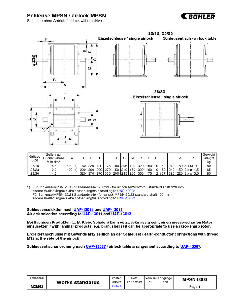 AIR-LOCK MPSN-25.23 EXP NRM - MPSN-0003EN | PDF