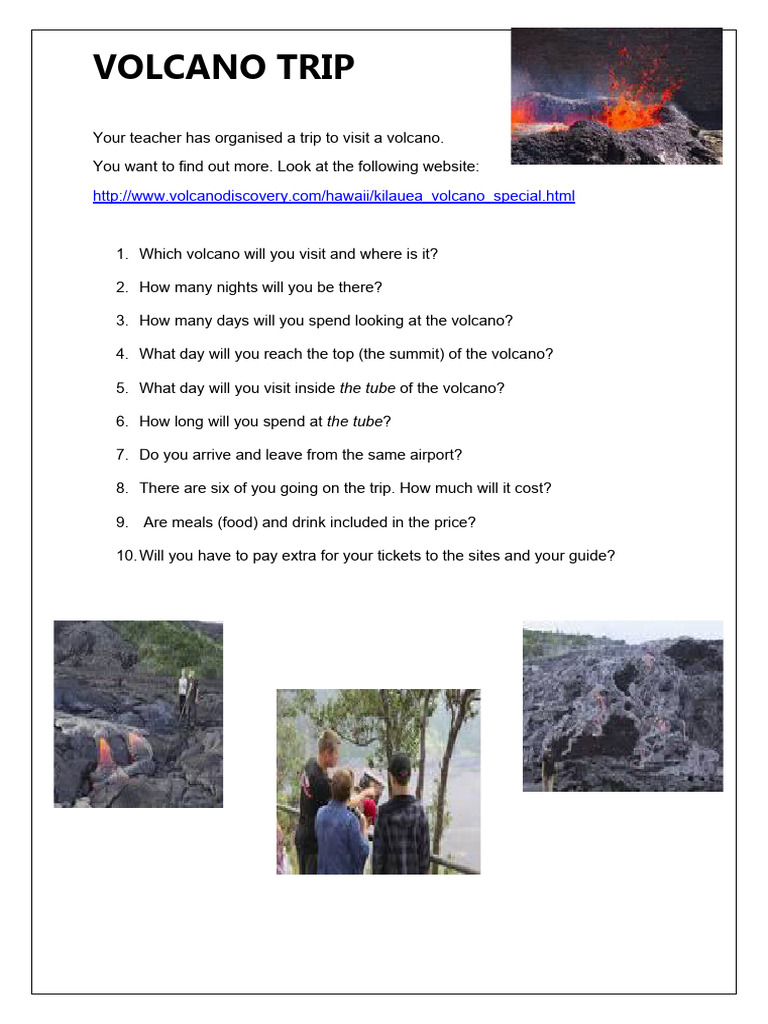 Volcano Trip | PDF | Volcano | Volcanology