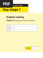 STA228410e 2022 ks2 English Reading Reading Answer Booklet | PDF ...