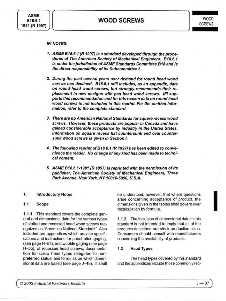 Asme B18.6.1 1997 | PDF | Screw | Machining