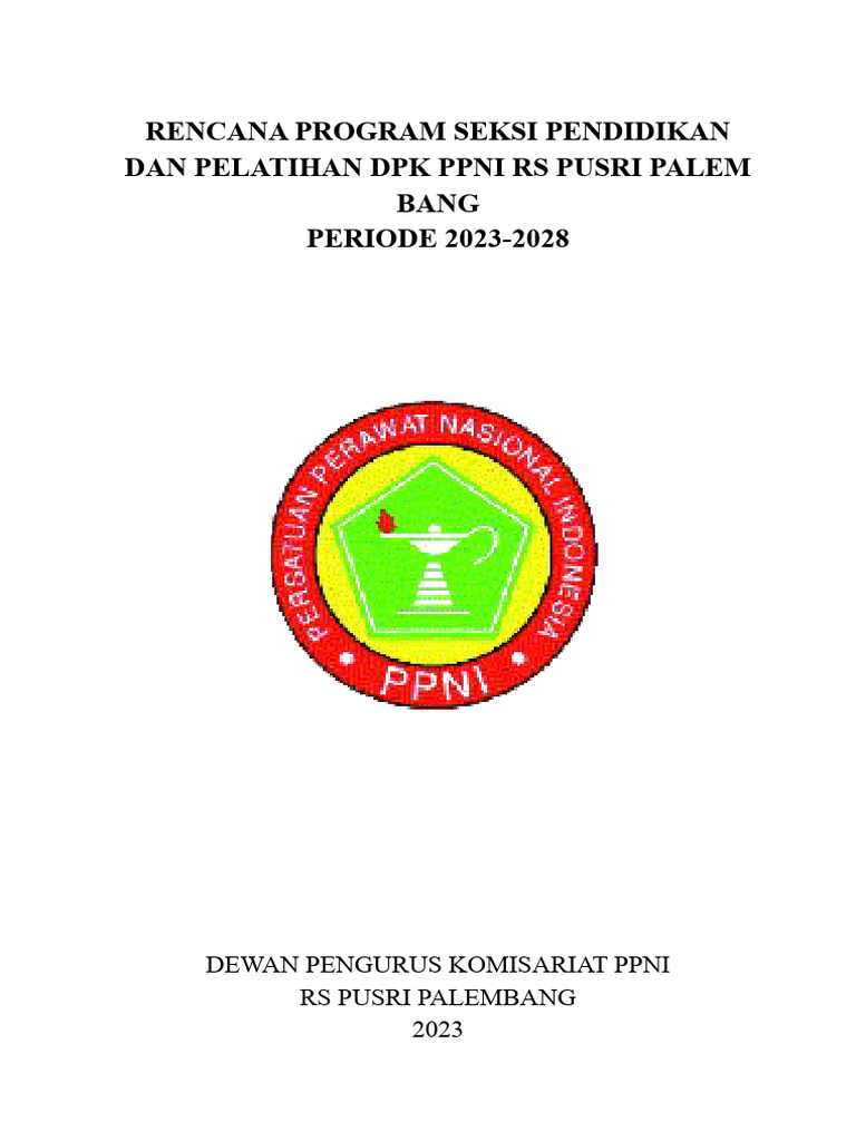 Renc Program Seksi Pelatihan Dan Pendidikan DPK PPNI | PDF