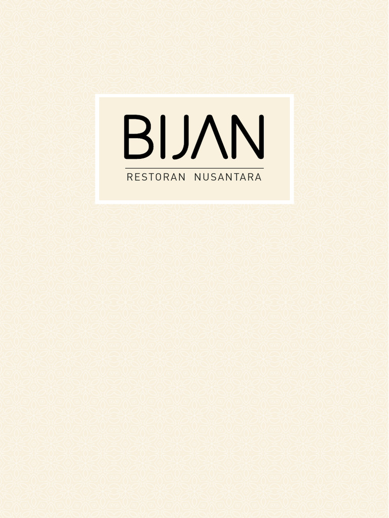 Menu Restoran Bijan Nusantara | PDF