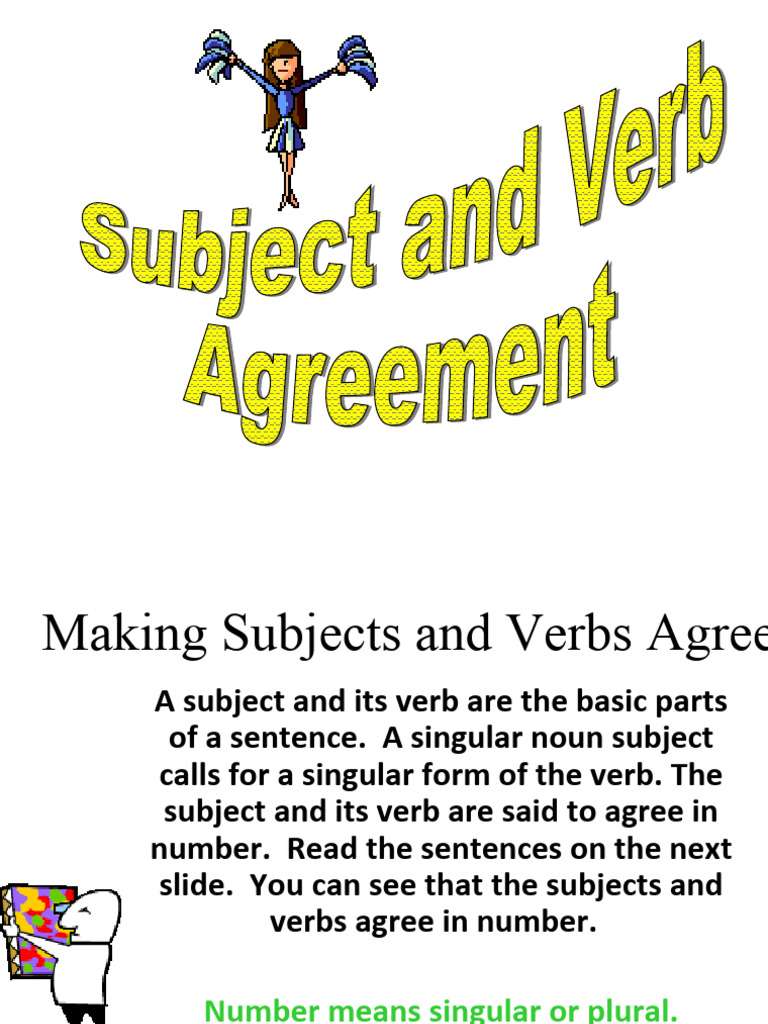 Subject-Verb Agreement Guide | PDF