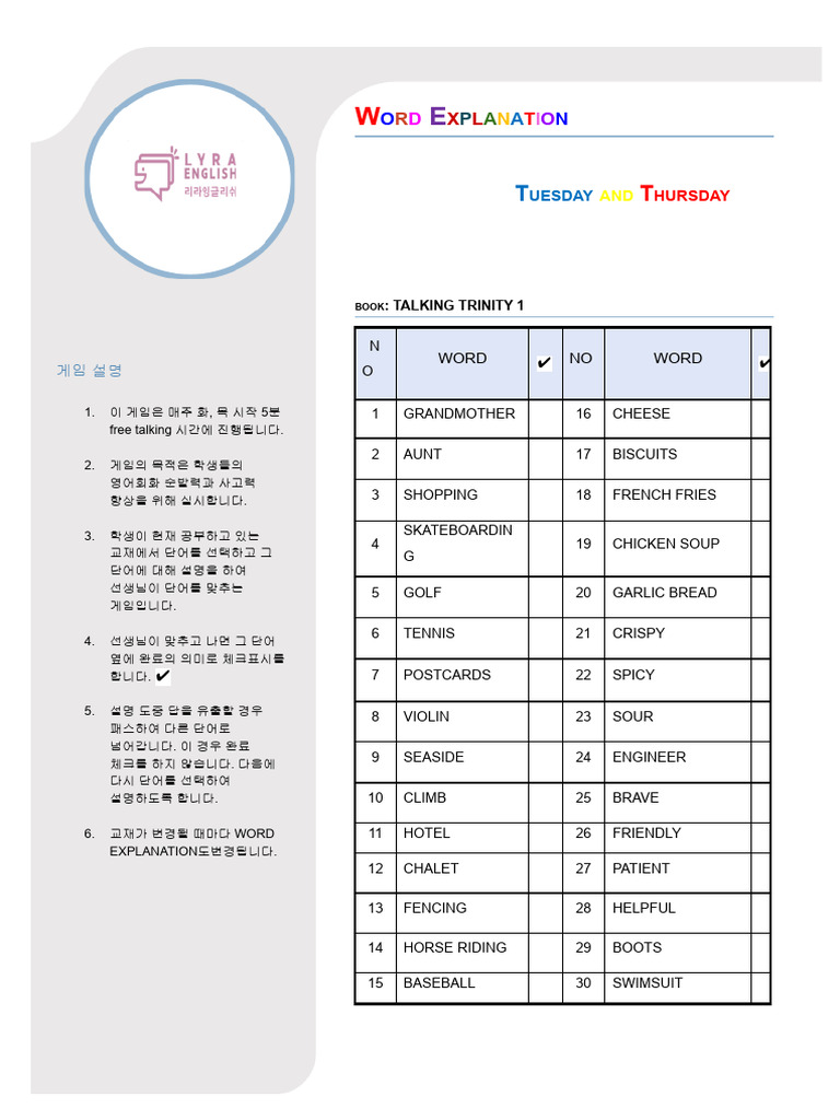 Talking Trinity 1 | PDF