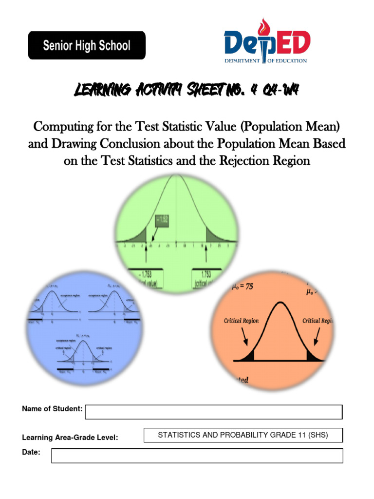 q4 Las 4 Stat&Prob w4 | PDF q4 Las 4 Stat&Prob w4 | PDF