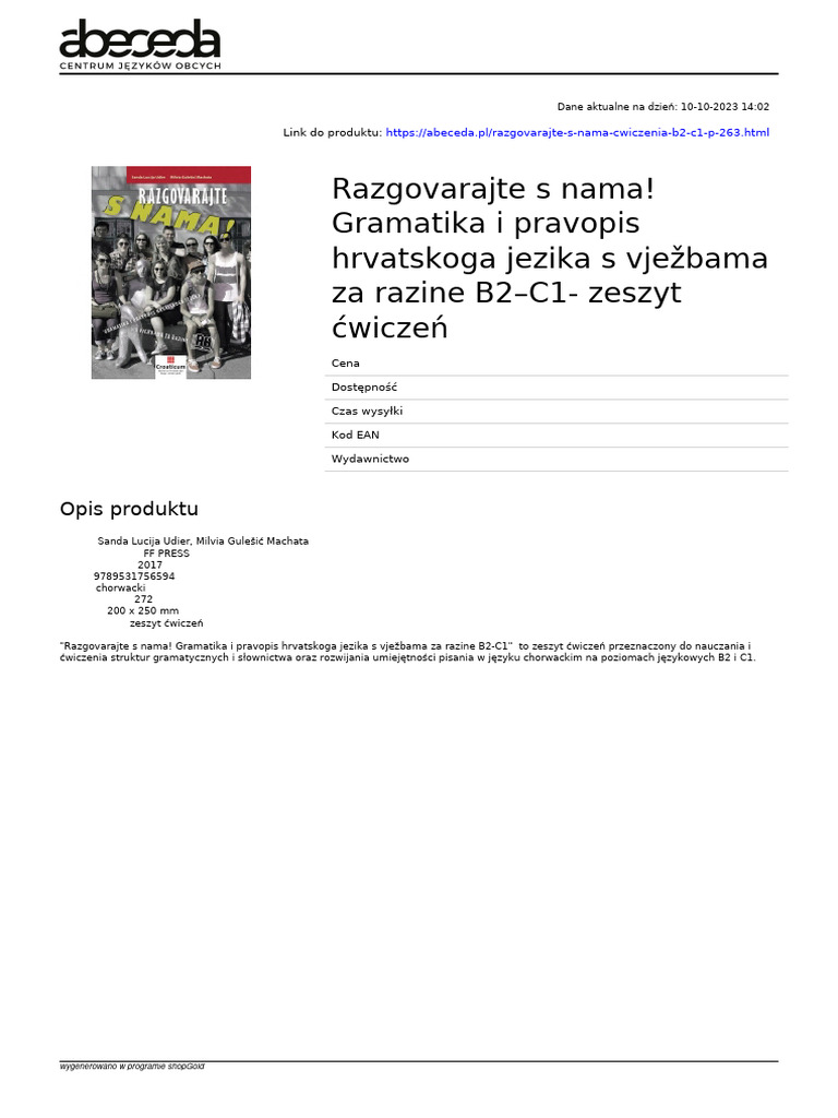 Razgovarajte S Nama Cwiczenia b2 c1 | PDF