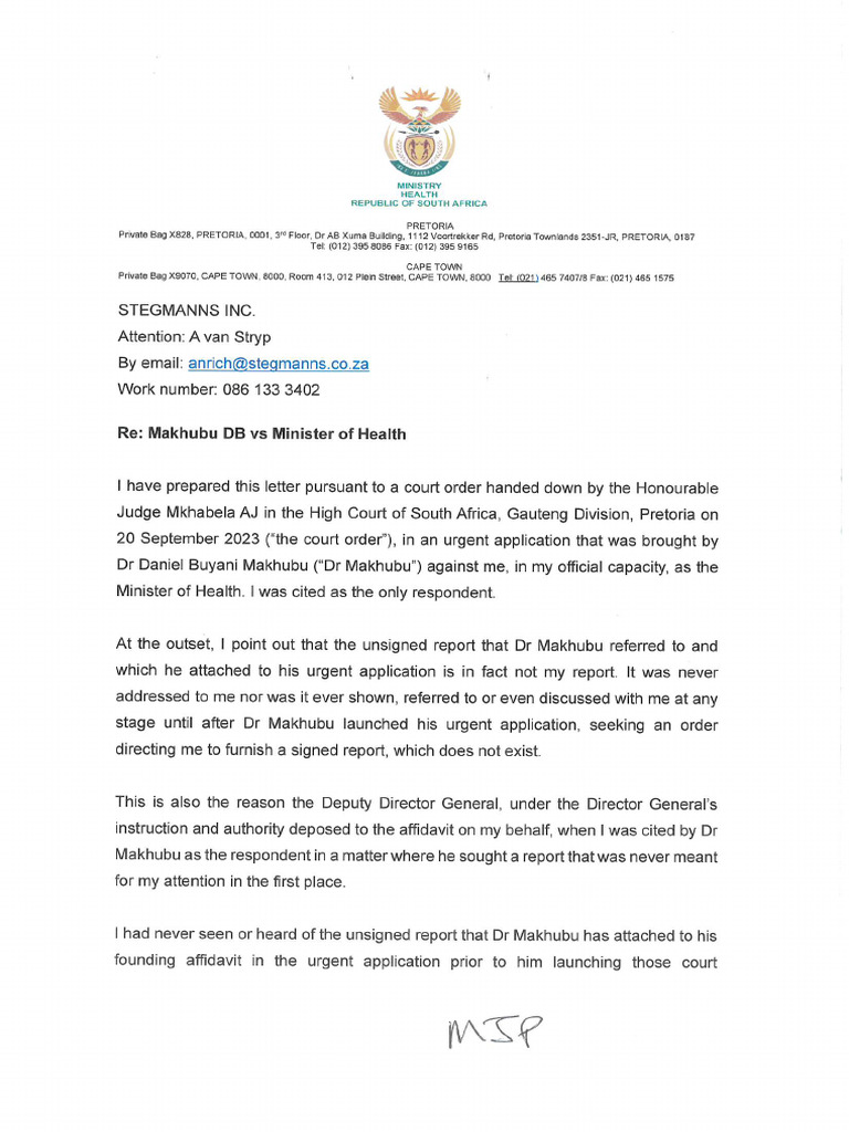 Minister DG Letters | PDF