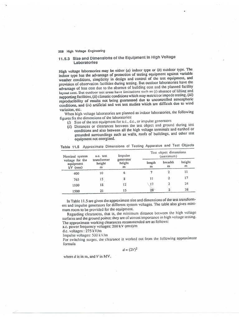 Design Planning of HV Laboratory | PDF