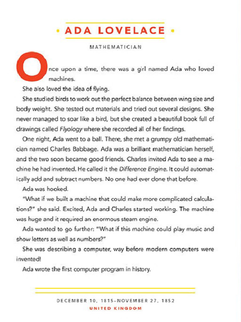 Ada Lovelace | PDF