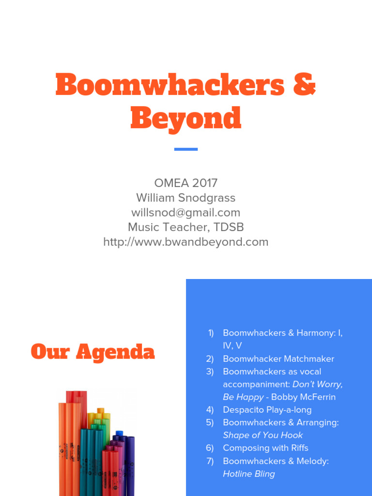 Boomwhacker Book Exercise | PDF