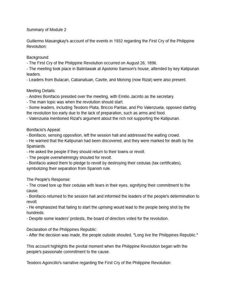 Summary of Module 2 | PDF