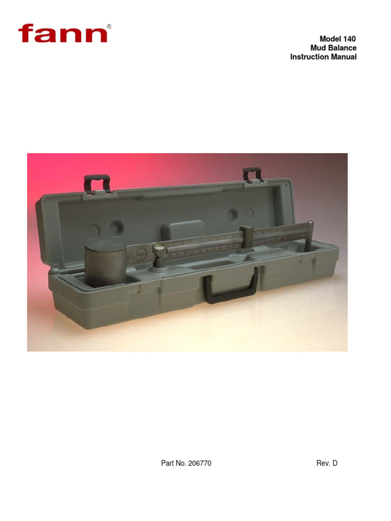 Model 140 Mud Balance | PDF