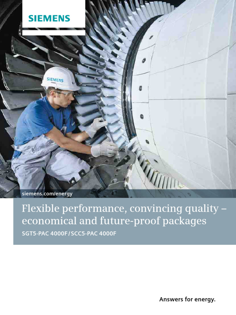 Siemens Sgt5-Pac-4000f-Us | PDF | Gas Turbine | Power Station