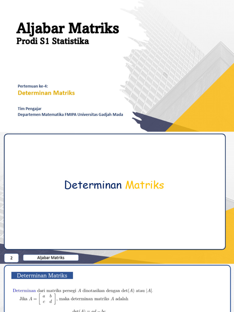 4-Determinan Matriks | PDF